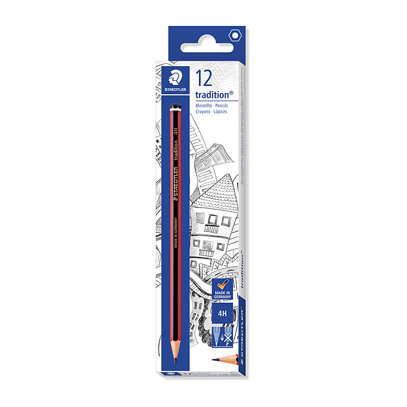 Staedtler Trad Pencil 4H Bx12 - Mr Inky - Product