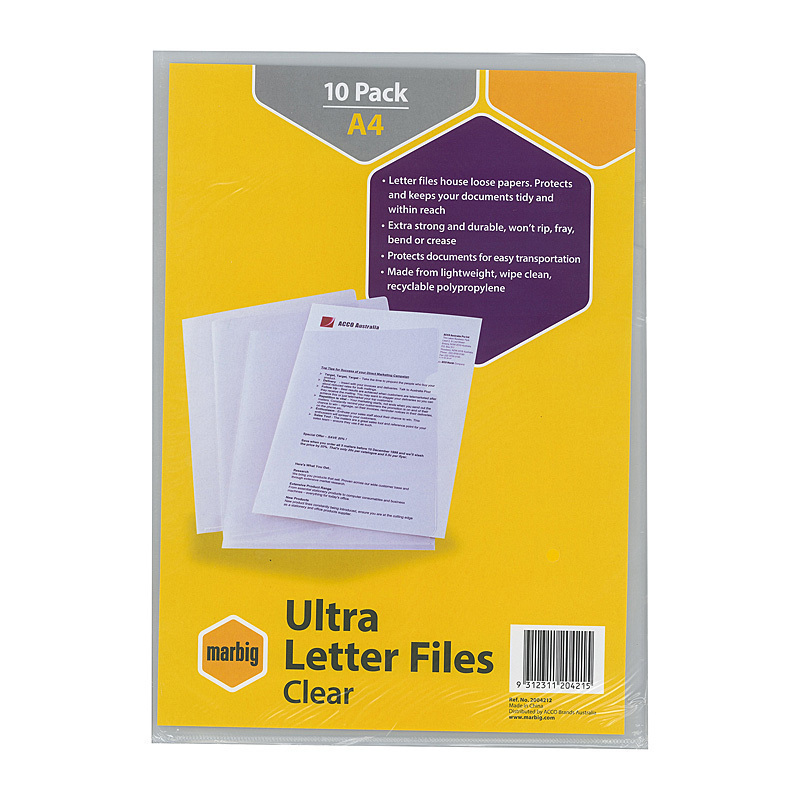Mbg File A4 Letr Ultr Clr Pk10 - Mr Inky - Product