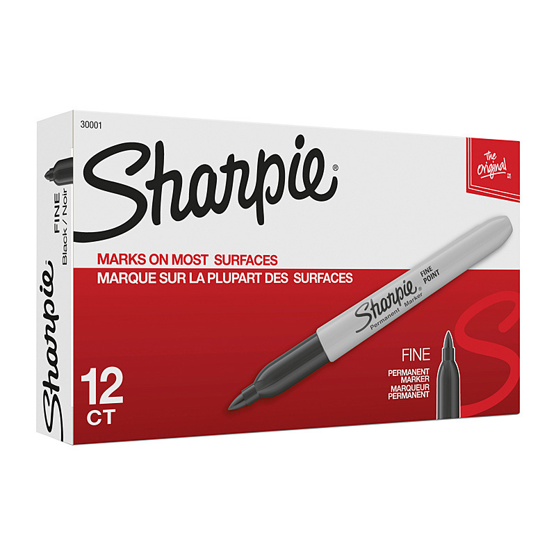Sharpie Prm Mrk FP Blk NP Bx12 - Mr Inky - Product